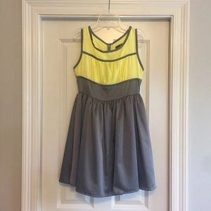 Ryu | Dresses | Ryu Yellow Gray Silk Dress | Poshmark